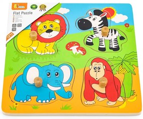 Viga Dřevěné puzzle Zvířátka ze ZOO
