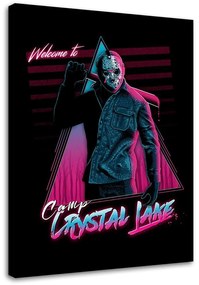 Gario Obraz na plátně Pátek třináctého, Crystal Lake a Jason Voorhees - DDJVigo Rozměry: 40 x 60 cm