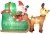 Outsunny nafukovací Santa Claus s saněmi, tučňáky a soby, LED osvětlení, vánoční dekorace pro interiér i exteriér 180x120x155 cm
