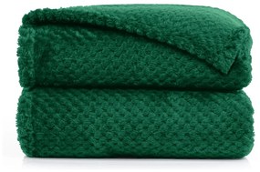 Tmavě zelená deka z mikrovlákna DecoKing Henry, 150 x 200 cm