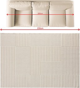 Koberec Mellow Beige I béžový 160x230 cm