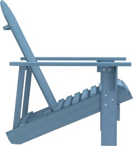 Zahradní židle Adirondack masivní jedlové dřevo modrá 315875