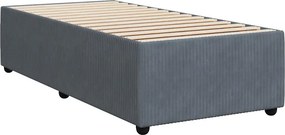 Box spring postel s matrací tmavě šedá 90x200 cm samet 3287651