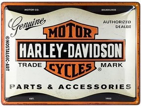 Postershop Plechová cedule: Harley-Davidson - Parts & Accessoires - 40x30 cm