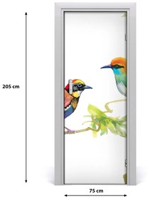 Samolepící fototapeta na dveře Ptáci 75x205 cm