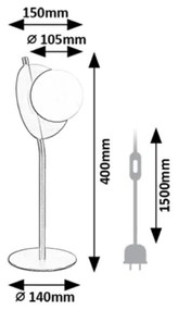 Rabalux 74221 - Stolní lampa JULES 1xG9/5W/230V