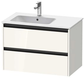 Duravit Ketho.2 - Umyvadlová skříňka 55x81x48 cm, 2 zásuvky, lesklá bílá K25267022220000