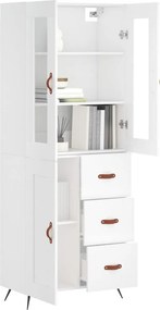 Skříň highboard bílá 69,5 x 34 x 180 cm kompozitní dřevo 3198633