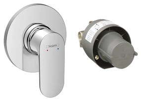 Hansgrohe Rebris S - Páková sprchová baterie pod omítku, sada s tělesem, chrom 72648000