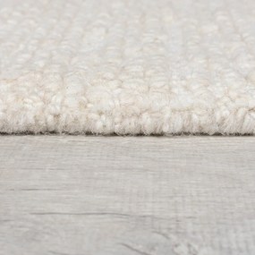 Slonovinový ručně tkaný vlněný koberec 160x230 cm Harris Boucle – Flair Rugs