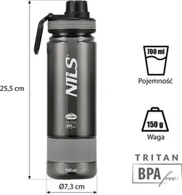 NILS Camp NCD07 Tritanová láhev na pití 700 ml