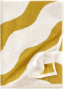 Žlutý/krémový bavlněný ručník 50x70 cm Waves – Jotex