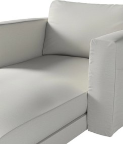 Potah na IKEA Norsborg šezlong s loketními opěrkami barva šedá látka lesklé, pletený vzor, sametová