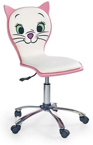 Intesi Dětská kancelářská židle Kitty bílá