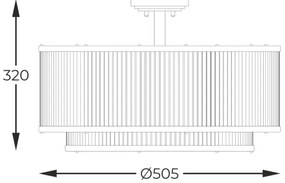 Zuma Line C0528-06H-P7AC - Lustr na tyči SERGIO 6xE14/60W/230V černá