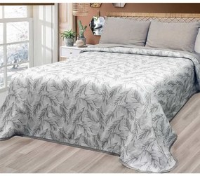 DekorTextil Přehoz na postel Tropicalia - šedý ROZMĚR: 140 x 220 cm