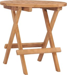 3dílný skládací zahradní jídelní set s poduškou masivní teak 3063176