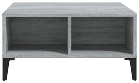 Konferenční stolek šedý sonoma 60 x 60 x 30 cm dřevotříska - Default Title