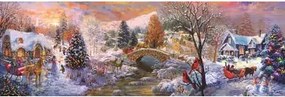 EUROGRAPHICS Panoramatické puzzle Jedeme k babičce / 1000 dílků / 99 x
