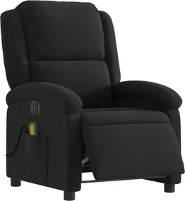 Elektrické masážní polohovací křeslo černé textil 3204154