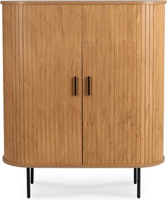 Komoda Trish 100 cm dub přírodní/černá