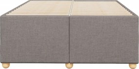 Rám postele bez matrací taupe 120x190 cm textil 3284719