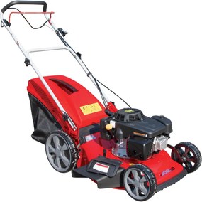 Benzínová sekačka World GRL 530S HW 4v1 Loncin 196 cm³ – pohon, ocelový kryt PRO, koš 70 l - Dgarden.cz