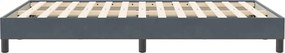 Postel Box Spring bez matrace tmavě šedá 120x210 cm samet 3315820