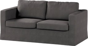 Potah na pohovku IKEA Karlstad 2-místná , nerozkládací, dlouhý barva šedá látka pletený vzor