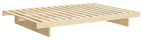 Dvoulůžková postel z borovicového dřeva Karup Design Kanso, 140 x 200 cm