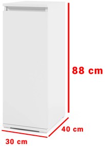 Eka Předsíňová stěna s čalouněnými panely Trinity 25 - Bílá / Šedá 2314