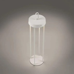 LD 19301-16 ANSELM LED stolní lampa na baterie bílá 50cm dotykový stmívač IP44 zahradní svítidlo 2700K - JUST LIGHT