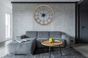 Rea Tutumi, nástěnné hodiny 60cm, LOFT ZEGAR MDF, hnědá-černá, MC70898