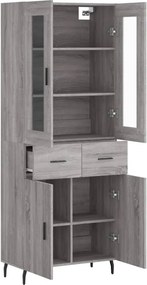 Skříň highboard šedá sonoma 69,5 x 34 x 180 cm kompozitní dřevo 3198551