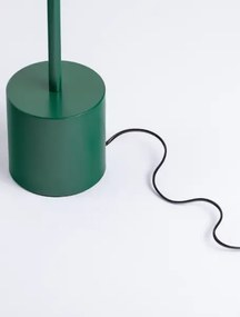 LED zeleno-černá stojací lampa Vetro