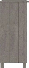 Příborník HAMAR světle šedý 85 x 35 x 80 cm masivní borovice 340503
