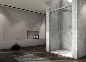Sanswiss CADURA CAS2 posuvné sprchové dveře 160 cm Šířka: 1600 mm, Profil: Aluchrom, Sklo: Hladké čiré