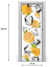 Fototapeta na dveře samolepící citron a voda 75x205 cm