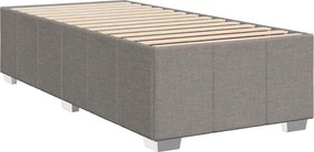 Rám postele bez matrace taupe 100 x 200 cm textil 3284815