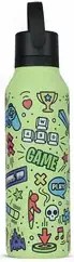Runbott Mii Retro Gamer Sharp Green / Termoláhev / 600 ml / nerez / va