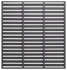 Plotový dílec WPC 180 x 180 cm šedý 318110