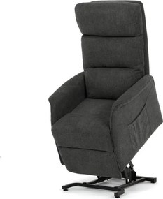 Polohovací křeslo šedé, elektrické TV-L8960 GREY2