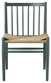 Židle z bukového masivu J80 zelený lak