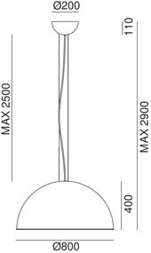 Il Fanale Designové závěsné svítidlo GALILEO ø 800 mm Barva: Antické železo