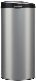 Rossignol SAS Dotykový odpadkový koš Rossignol Touch 93582, 45 L, metalově šedý RAL 9006