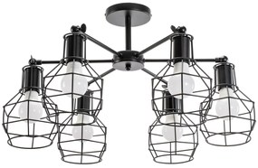 Toolight - Závěsná stropní lampa Odessa - černá - APP735-6C