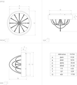 Eglo 39762 - LED Stmívatelné stropní svítidlo BERLONA LED/34W/230V + DO