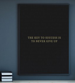 Never give up - motivační obraz Velikost: B2 - 50x70 cm, Volba rámu: plakát bez rámu