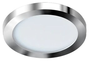 Bodové světlo Slim 9 Round 4000K Ip44 chrom do sádrokartonu