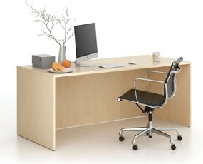 Kancelářský psací stůl FRAME, 180x80 cm, bříza
